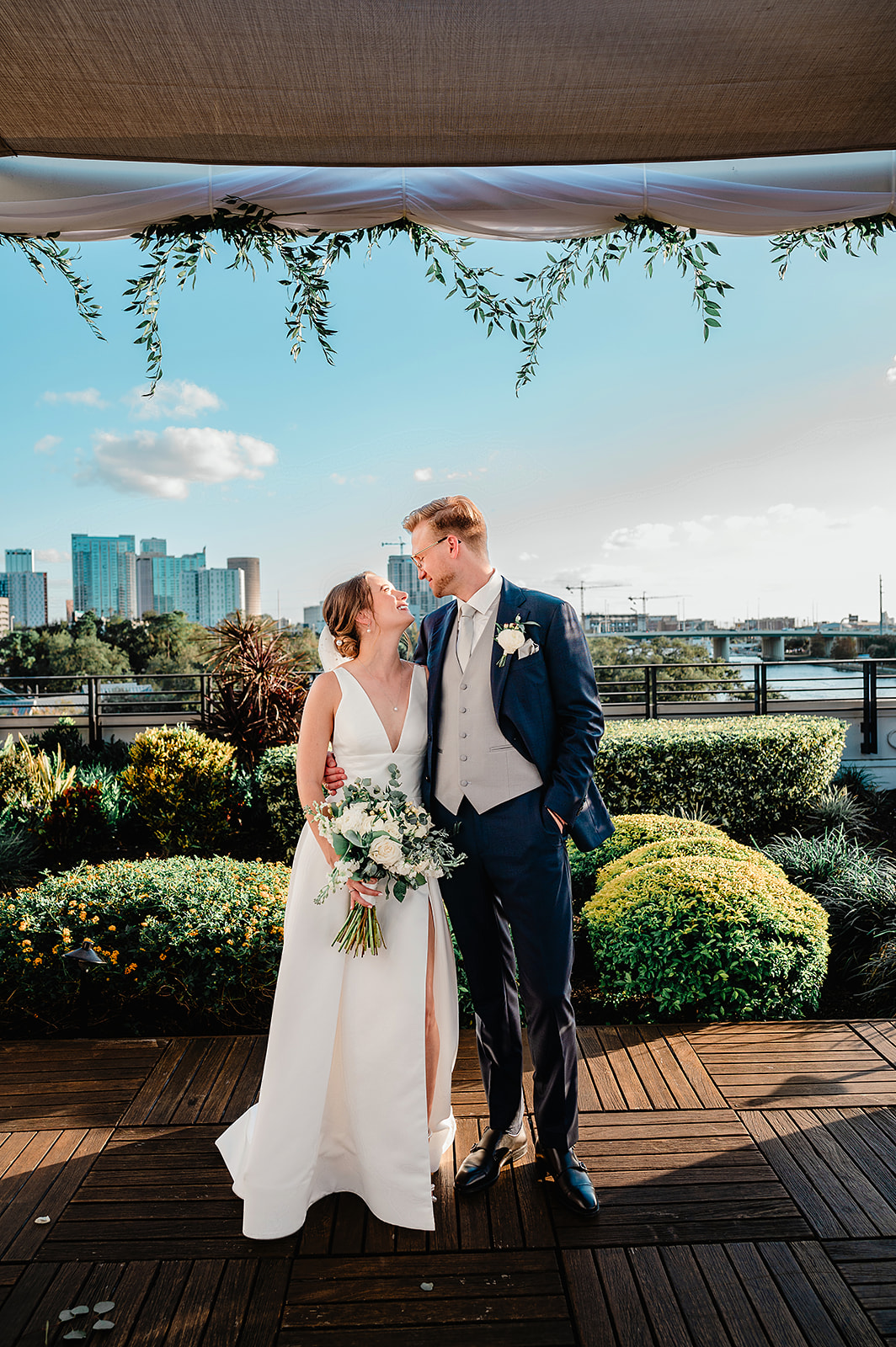 Elegant Industrial City Wedding (and a Carnival)